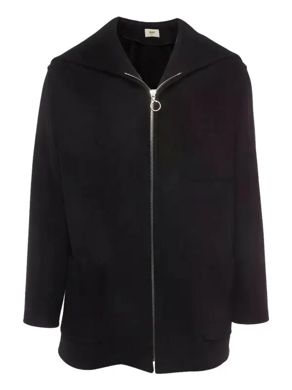 Celine Open-collar Caban Jacket - Blue