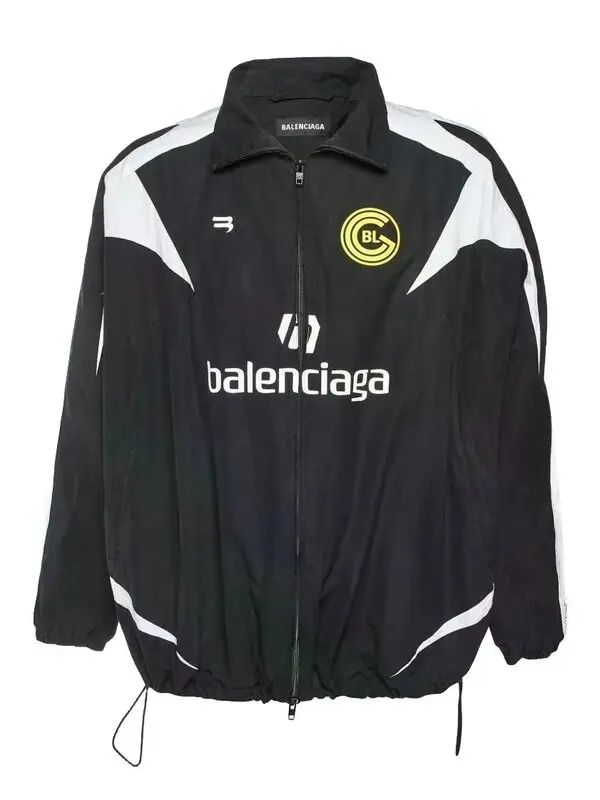 Balenciaga Oversized Track Jacket - Black