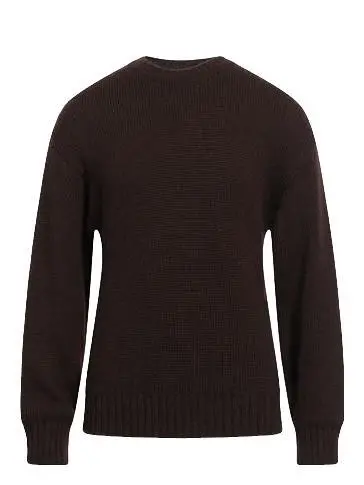 Dsquared2 Dark Alpaca Wool Crewneck Sweater - Brown
