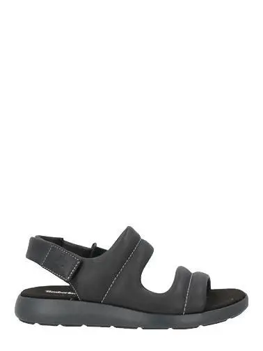 Timberland Leather Sandals With Velcro Fastening - Black