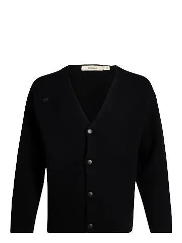 PANGAIA Recycled Cashmere & Wool Cardigan - Black