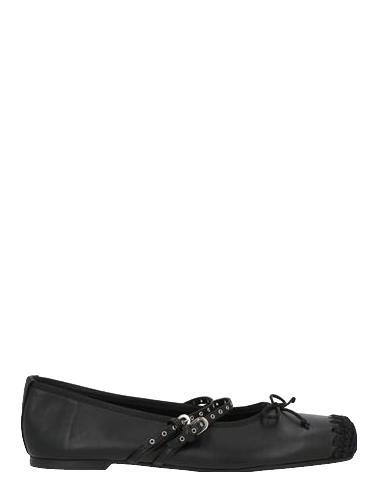 CastaÑer Leather Ballet Flats - Black