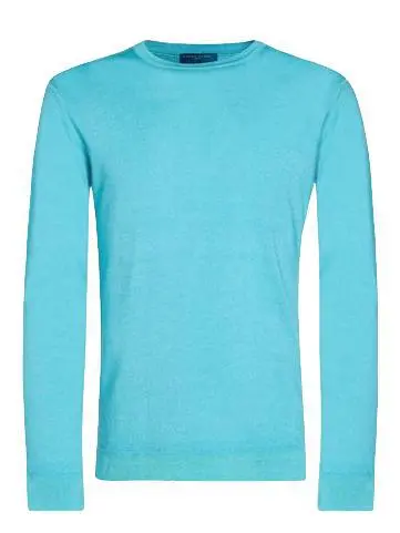 DANIELE FIESOLI Merino Wool Crewneck Sweater - Blue