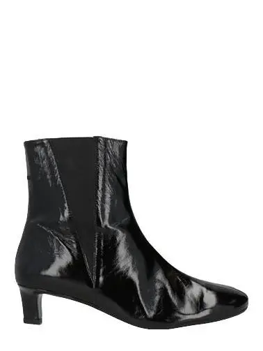 CastaÑer Glossed Leather Chelsea Ankle Boots - Black
