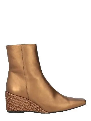 CastaÑer Mustard Leather Ankle Boots - Yellow