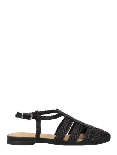 CastaÑer Leather Ballet Flats - Black