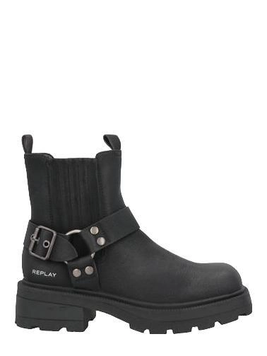 REPLAY Ankle Boots In Synthetic Material - Black