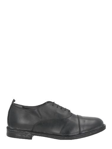 Moma Dark Calfskin Lace-up Oxford Shoes - Black