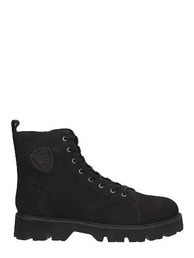 BLAUER. Suede Ankle Boots - Black