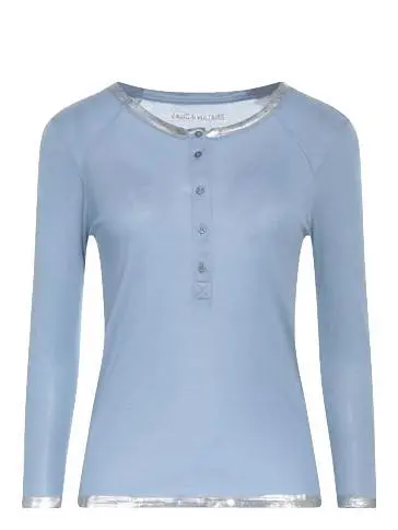 Zadig&Voltaire Light Modal T-shirt With Coated Effect - Blue