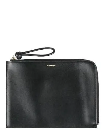 JIL SANDER Leather Pouch - Black