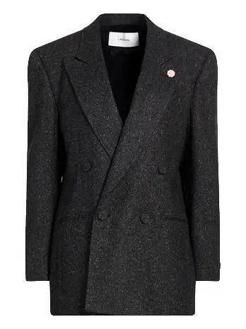 LARDINI Double-breasted Blazer - Black