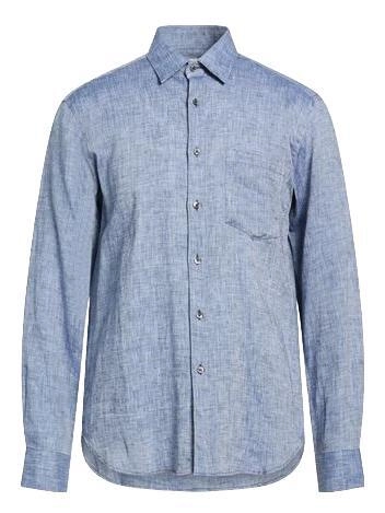 120% Lino Denim Shirt Size Linen - Blue
