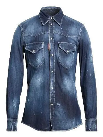 Dsquared2 Denim Shirt Size Cotton, Elastane - Blue