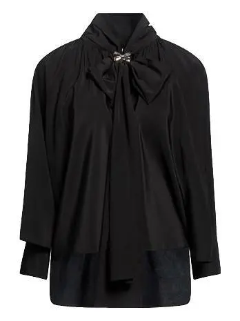 Max Mara Silk Bow Blouse - Black