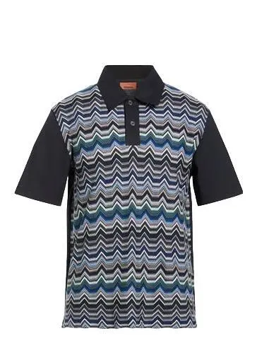 Missoni Polo Shirt Size Cotton - Navy