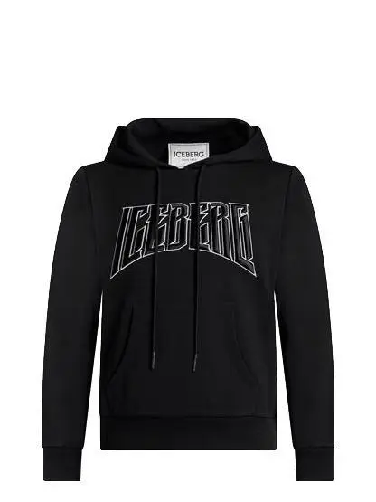Iceberg Cotton Polyester Sweatshirt - Black
