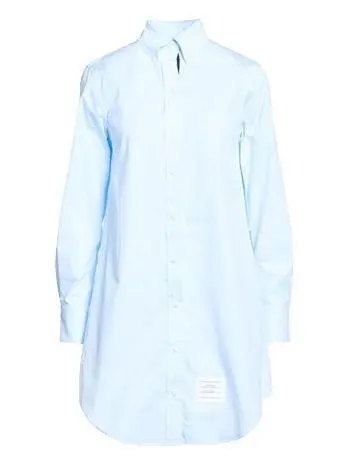 Thom Browne Long Cotton Poplin Shirt - Blue