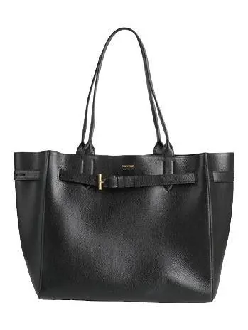 TOM FORD Calfskin Shoulder Bag - Black