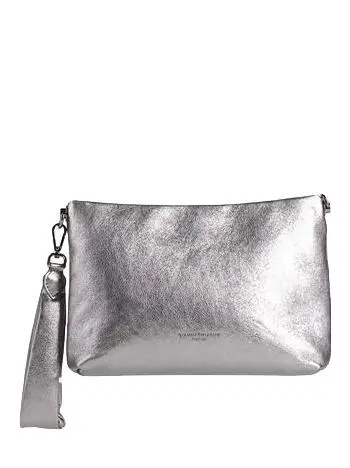 GIANNI CHIARINI Leather Clutch - Silver