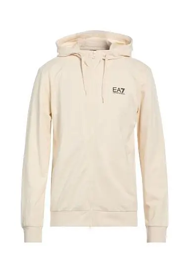 EA7 Zip-up Hooded Sweatshirt - White
