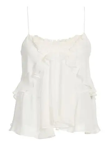 Isabel Marant Étoile Silk Ruffled Camisole - White