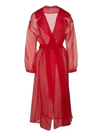 Herno Organza Overcoat - Red