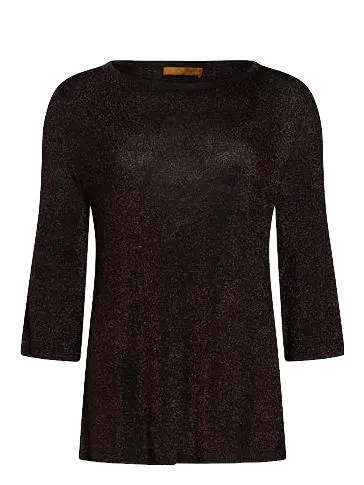 SIYU Viscose Blend Sweater With Metallic Fiber - Red