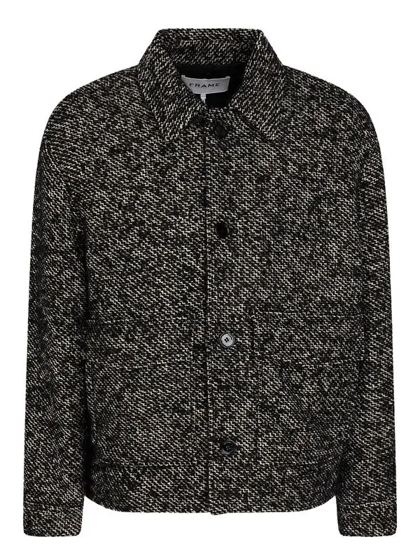 FRAME Tweed Jacket - Black