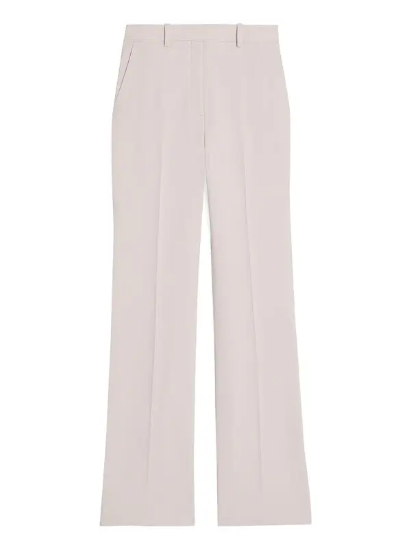 Theory Crepe Bootcut Trousers - Stone
