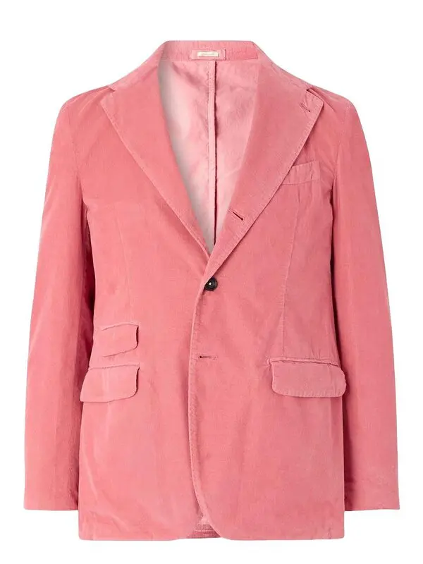 Massimo Alba Catch2 Slimfit Cottoncorduroy Blazer - Pink