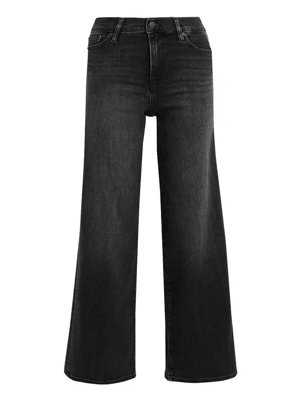 FRAME Le Slim Palazzo High-rise Wide-leg Jeans - Black
