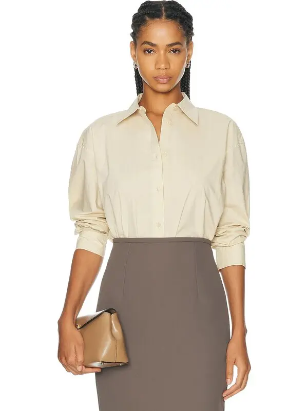 TOTEME Classic Tumbled Shirt - Peanut