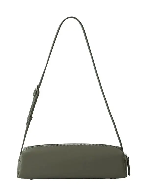 SUUD COLLECTION Khaki Mervie Baguette Bag - Green
