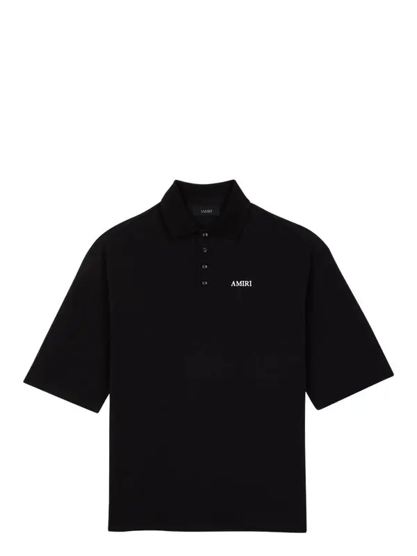 Amiri Logo-detail Polo Shirt - Black