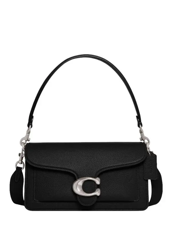 COACH Tabby 26 Shoulder Bag With Logo Plaque - Black