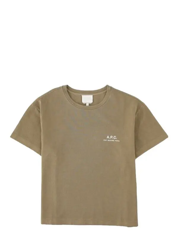 A.p.c. Logo Crewneck T-shirt - Brown