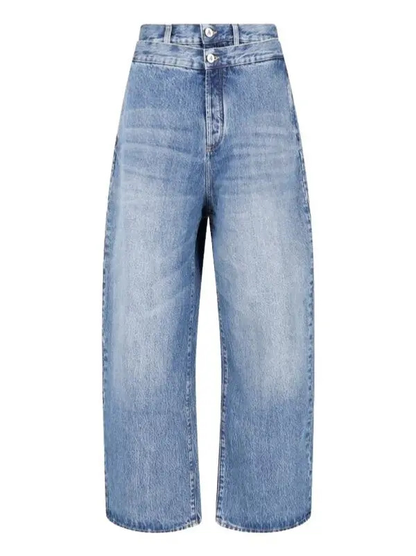 Attico High-rise Wide-leg Jeans - Blue