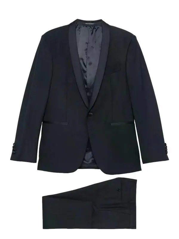 CARLO PIGNATELLI Shawl-lapel Single-breasted Suit - Blue