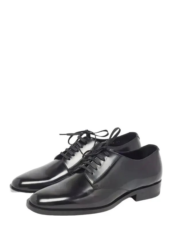Saint Laurent Patent Leather Derby Shoes - Black