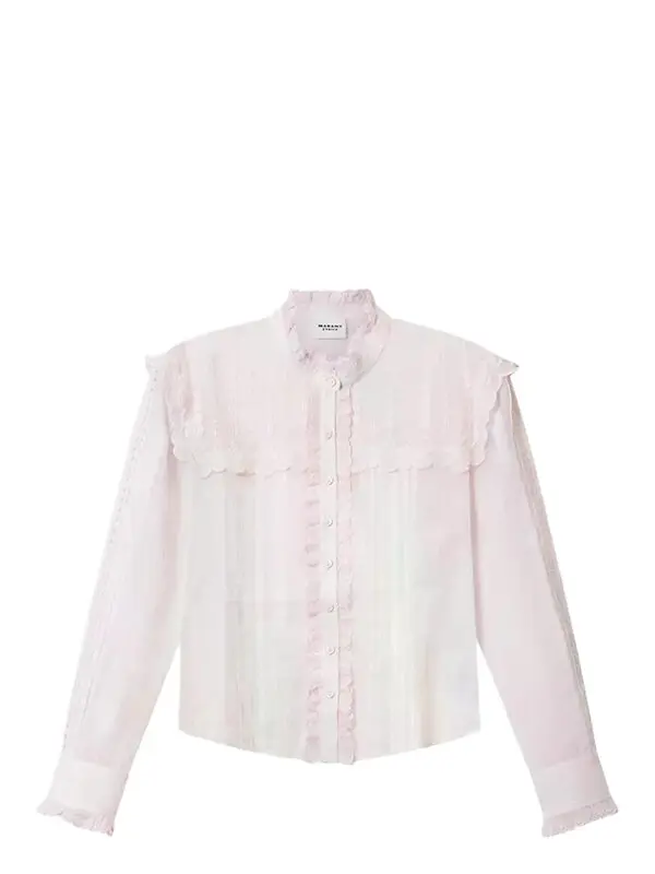 MARANT ETOILE Lonzie Embroidered Top - Pink