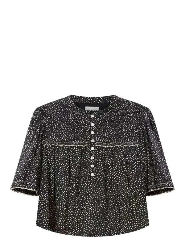 MARANT ETOILE Douna Top - Black