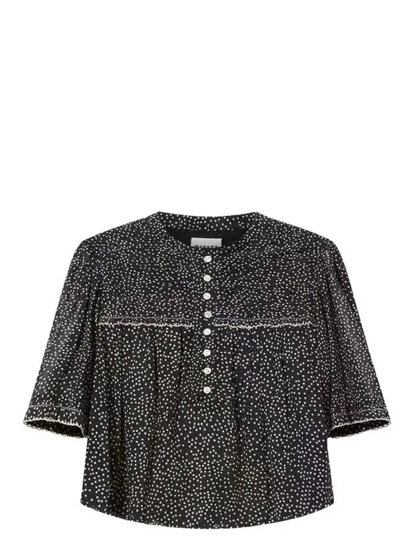 MARANT ETOILE Douna Top - Black