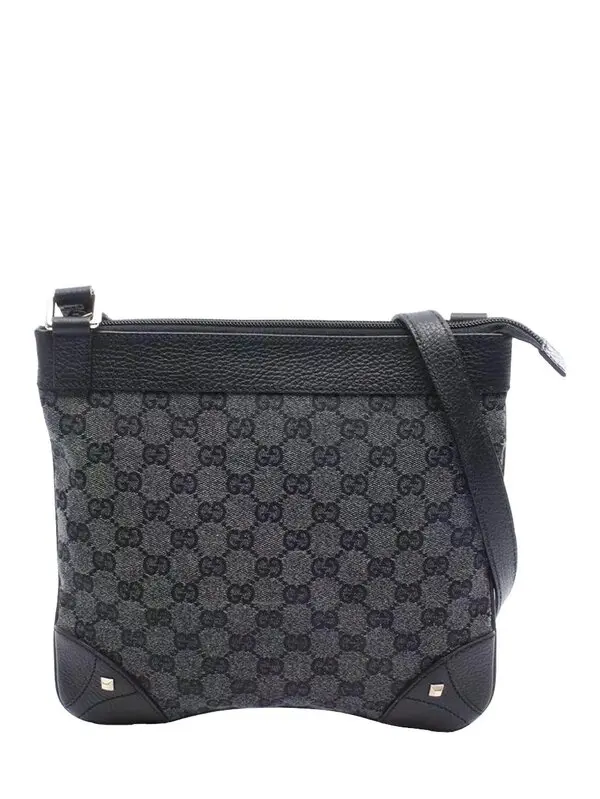 Gucci Gg Canvas Crossbody Bag - Grey