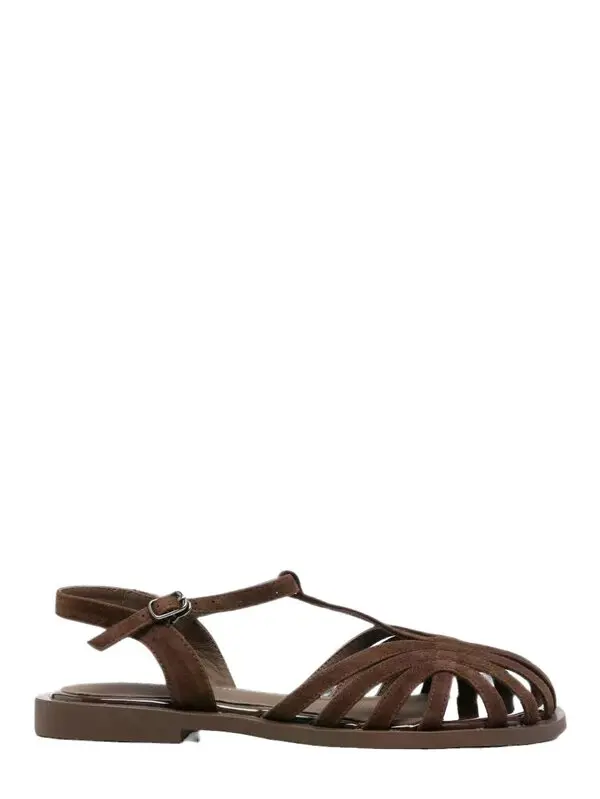 ADRIANNA FERETTI Adrianna Ferretti Strappy Cage Sandals - Brown