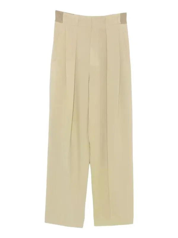 Victoria Beckham Fluid Tailored Trousers - Neutrals