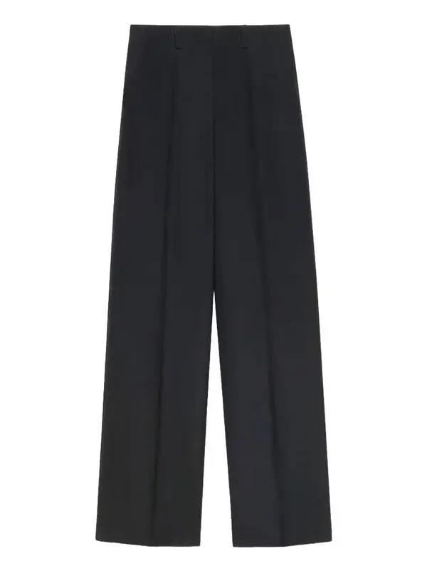 Marni Wool Wide-leg Trousers - Black