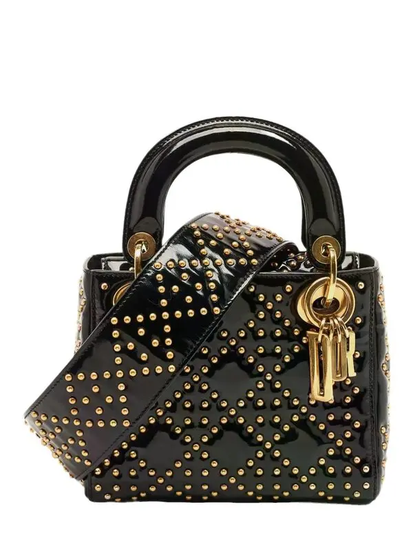 Dior Lady Studded Mini Bag - Black