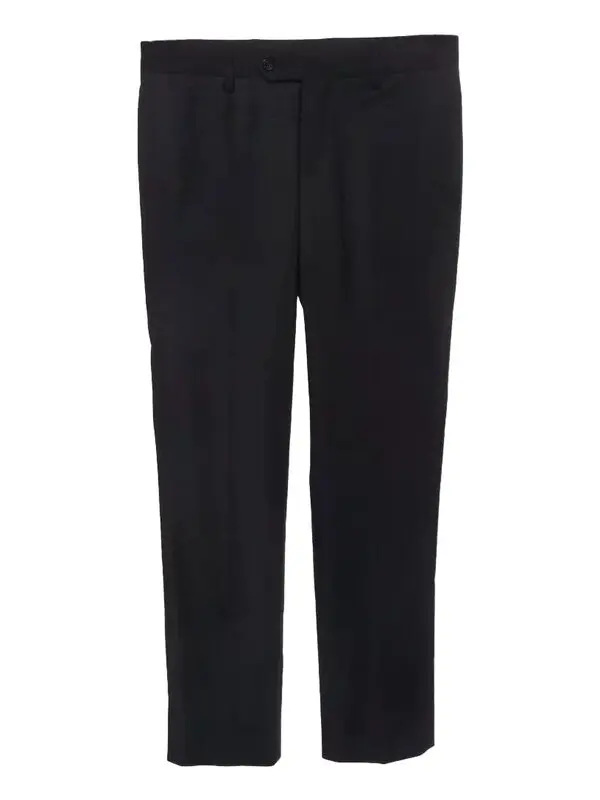 Emporio Armani Tailored Wool-blend Trousers - Black