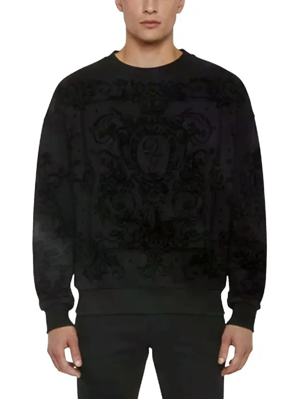 Dolce & Gabbana Baroque Logo Sweatshirt - Black